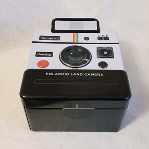 Unusual Vintage Style Polaroid Camera Storage Tin, Attractive Design in ...