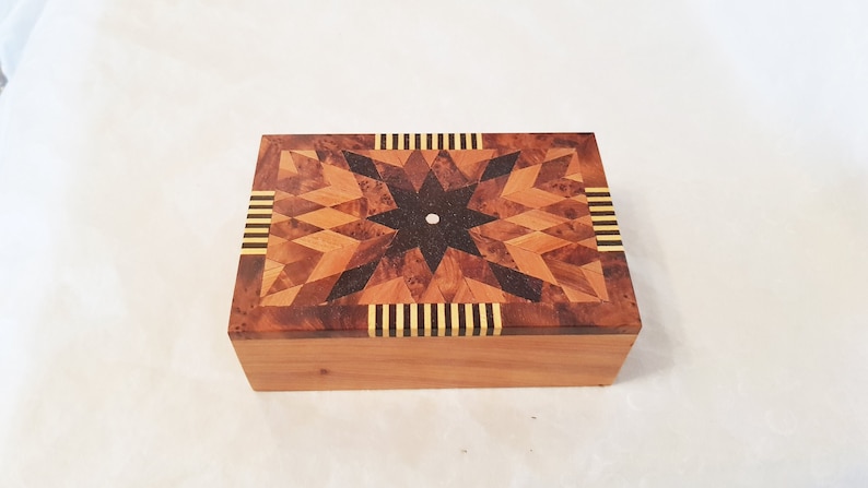 Rectangular Vintage Wooden Trinket Box Hand Decorated in - Etsy