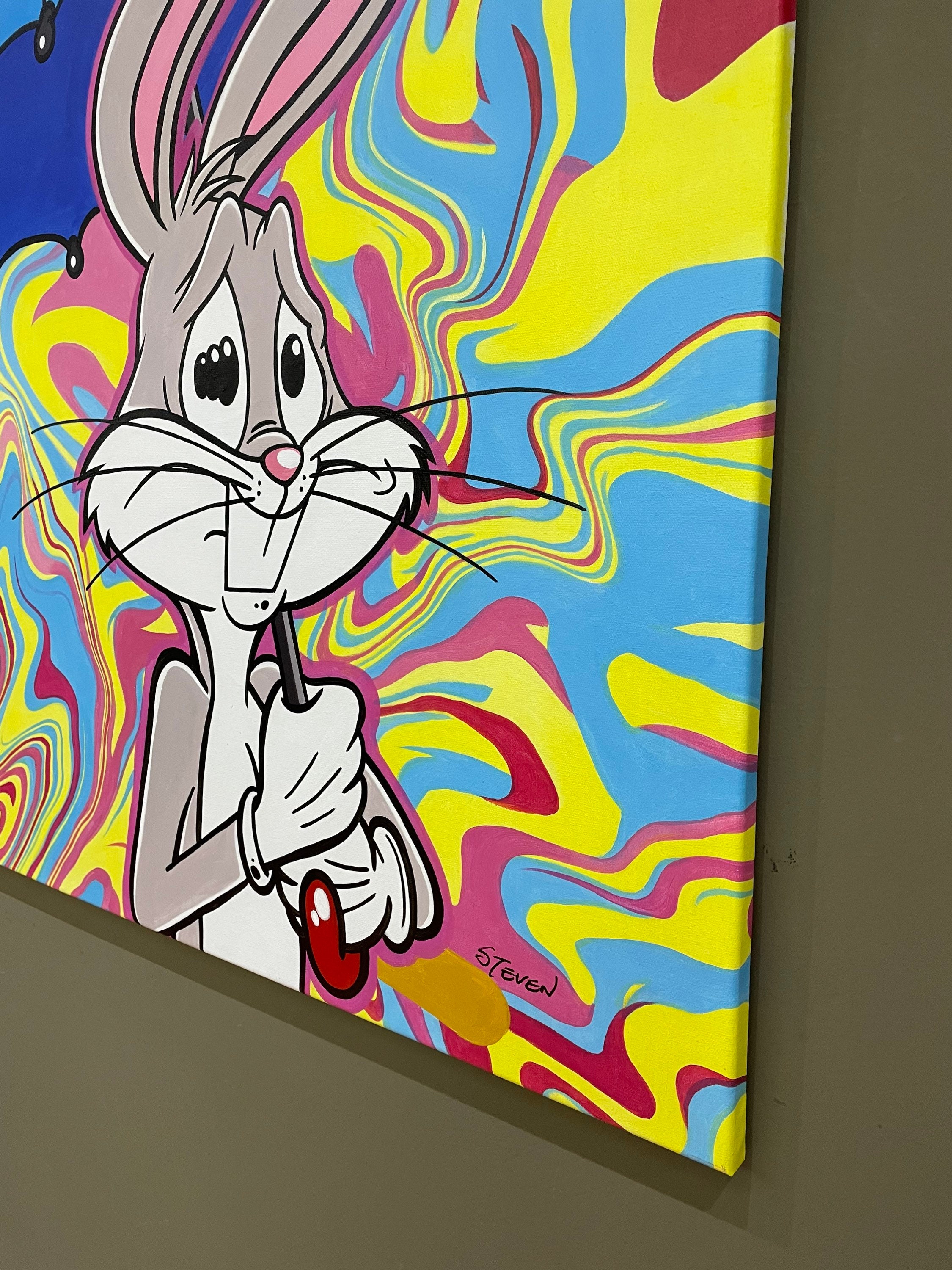 Pop Art Painting Bugs Bunny - Etsy