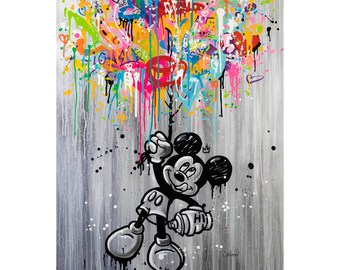Mickey Pop Painting - Etsy