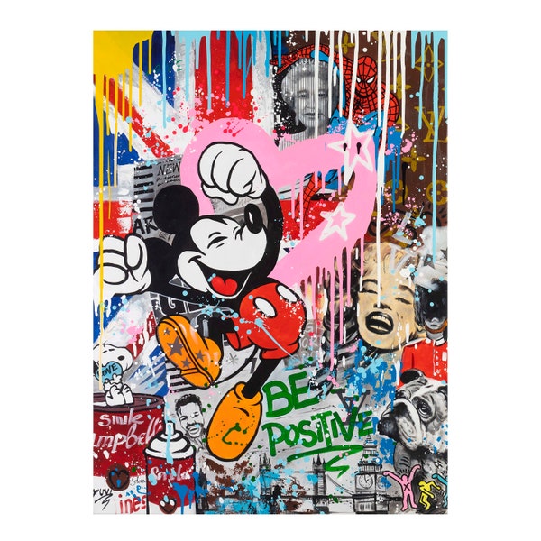 Mickey Mouse Oil Painting - Etsy