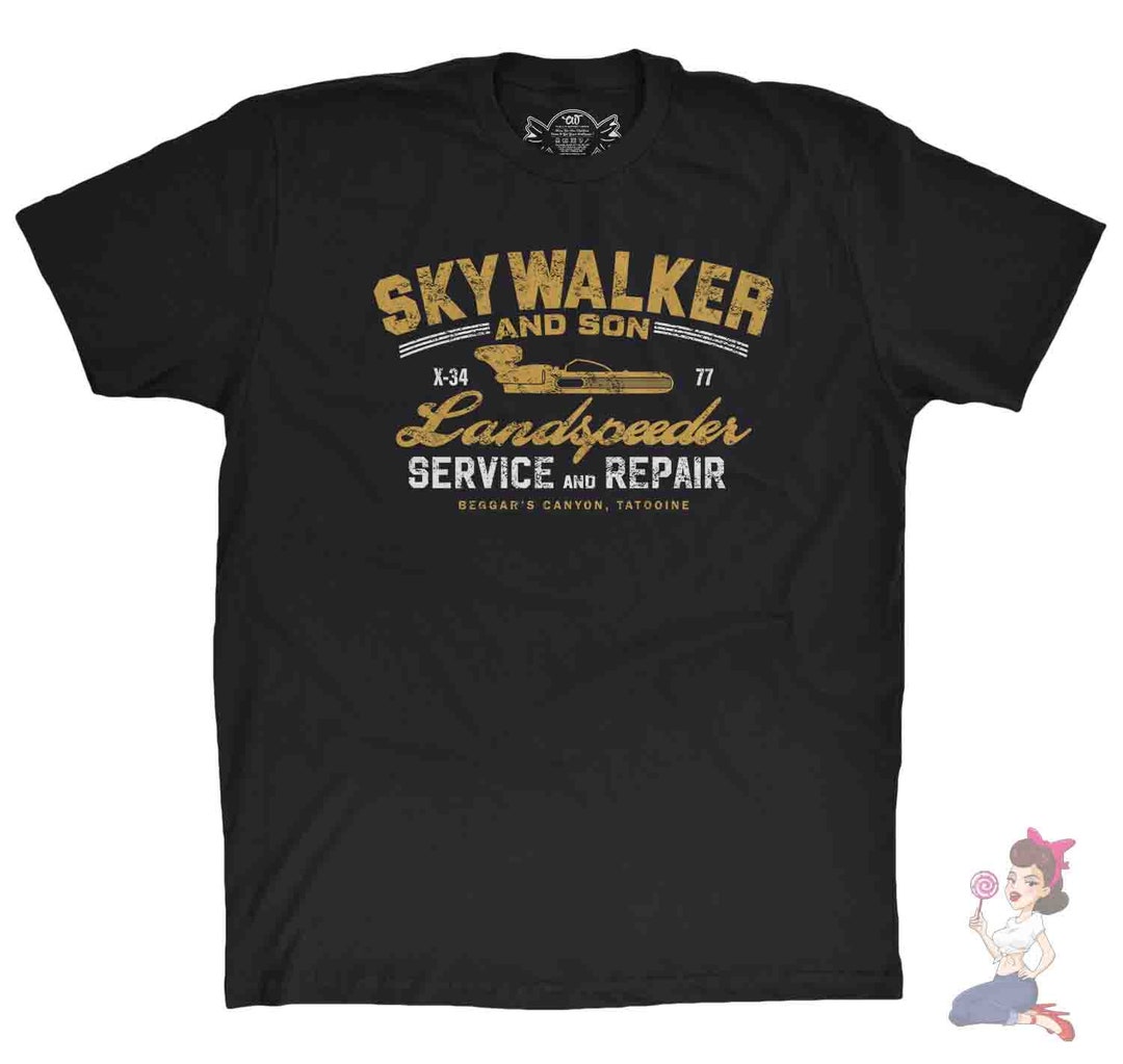 Skywalker & Son Landspeeder Repair T-shirt - Etsy