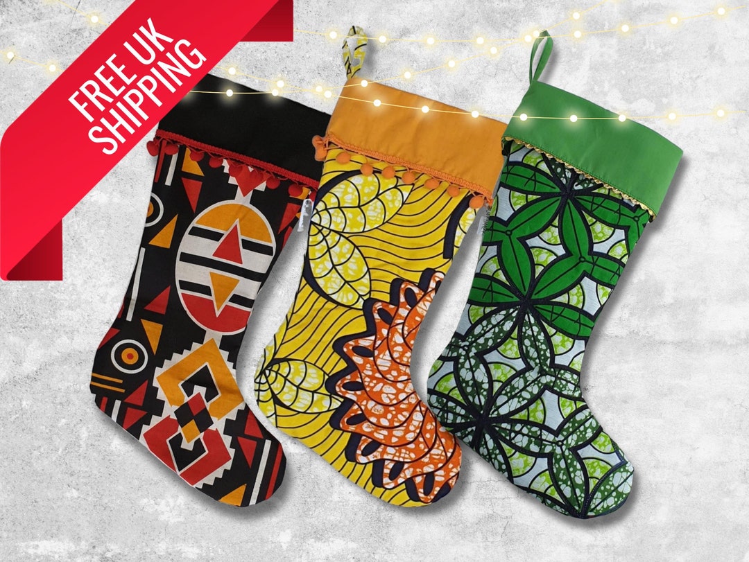 Quilted/unquilted African Print Christmas Stocking - Fully Lined - Etsy