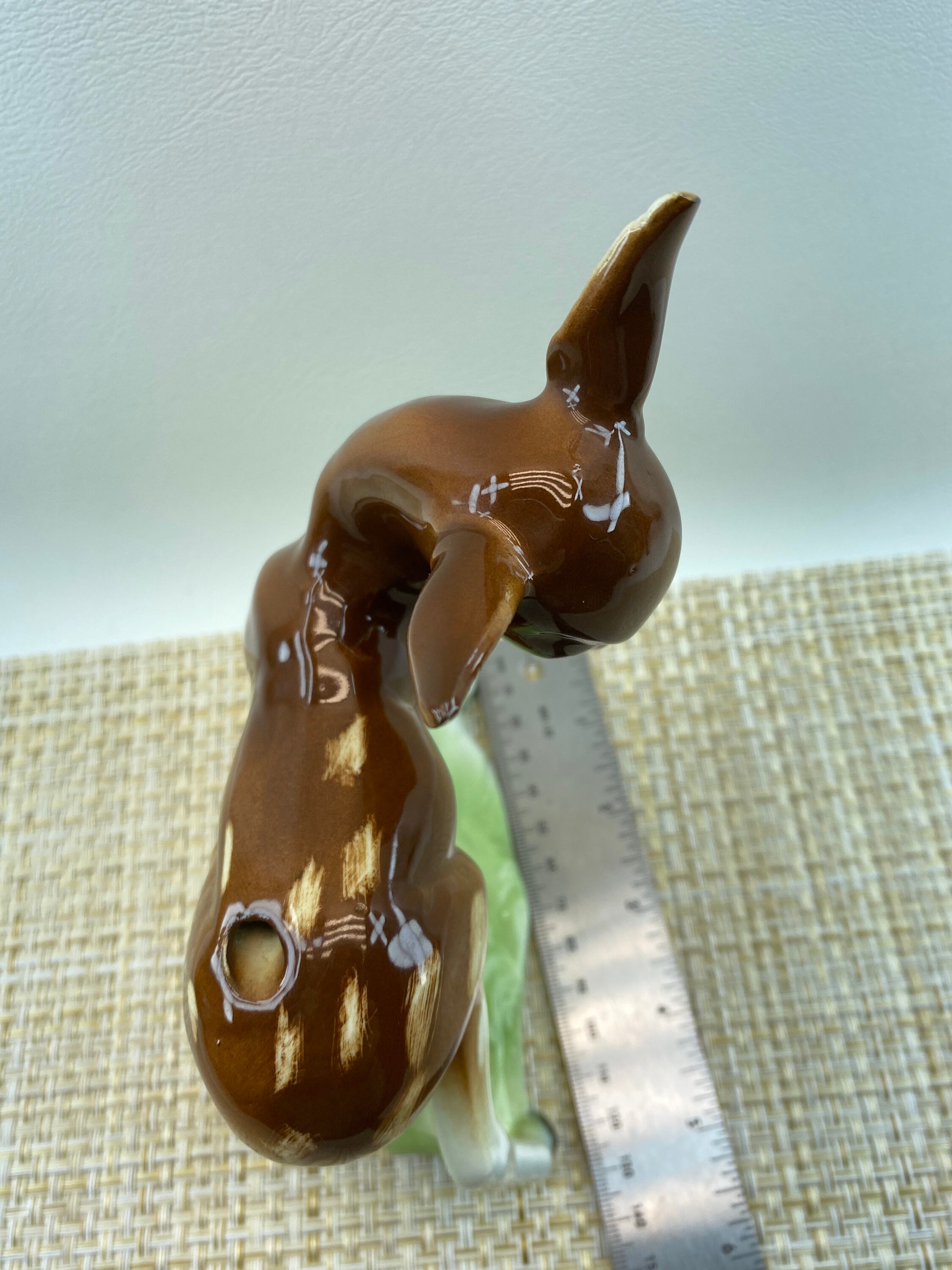 Vintage Fawn / Deer Ceramic Statue Anamorphic Figurines - Etsy UK