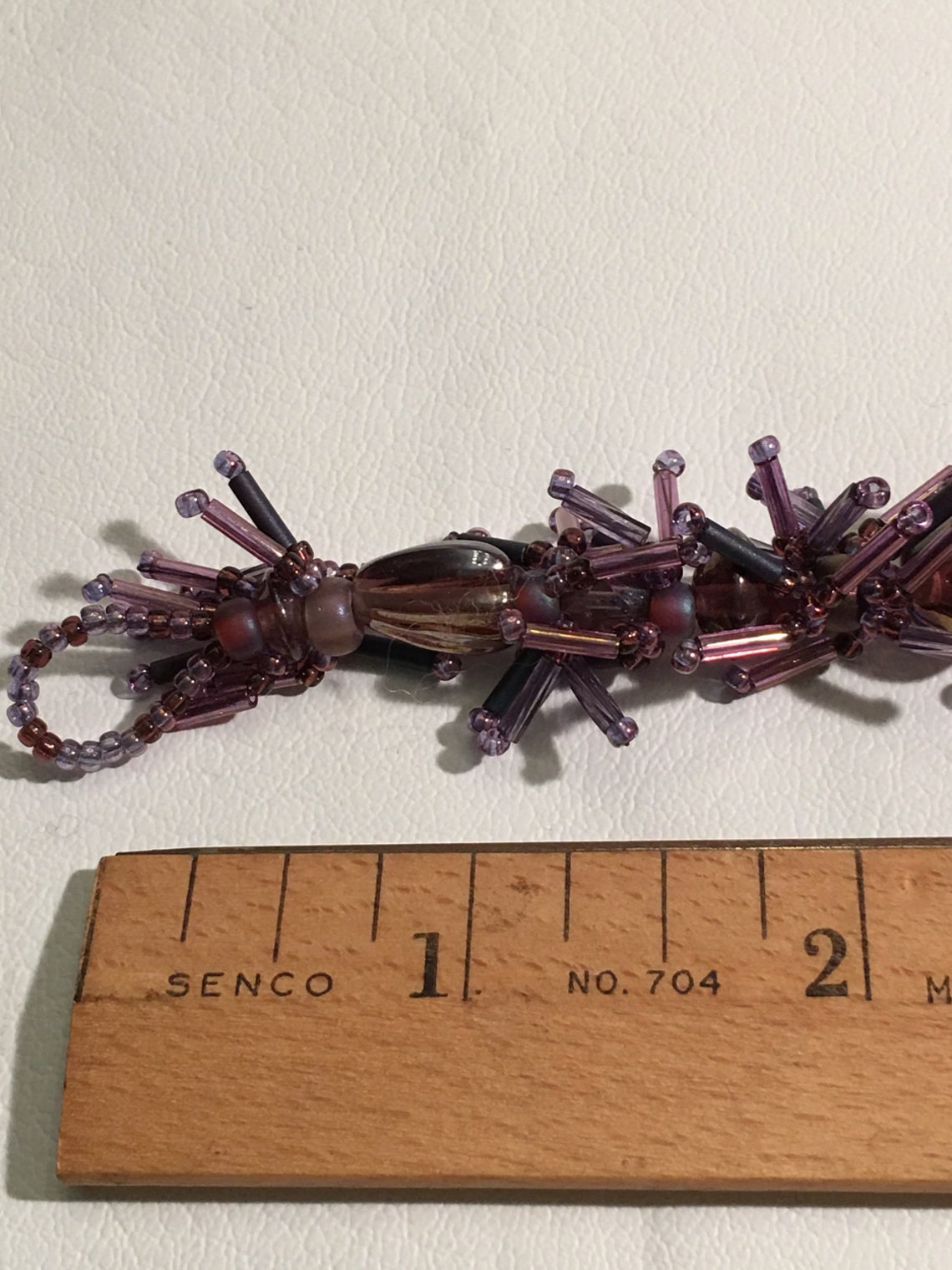 Shades of Purple Glass Spike Bracelet - Etsy
