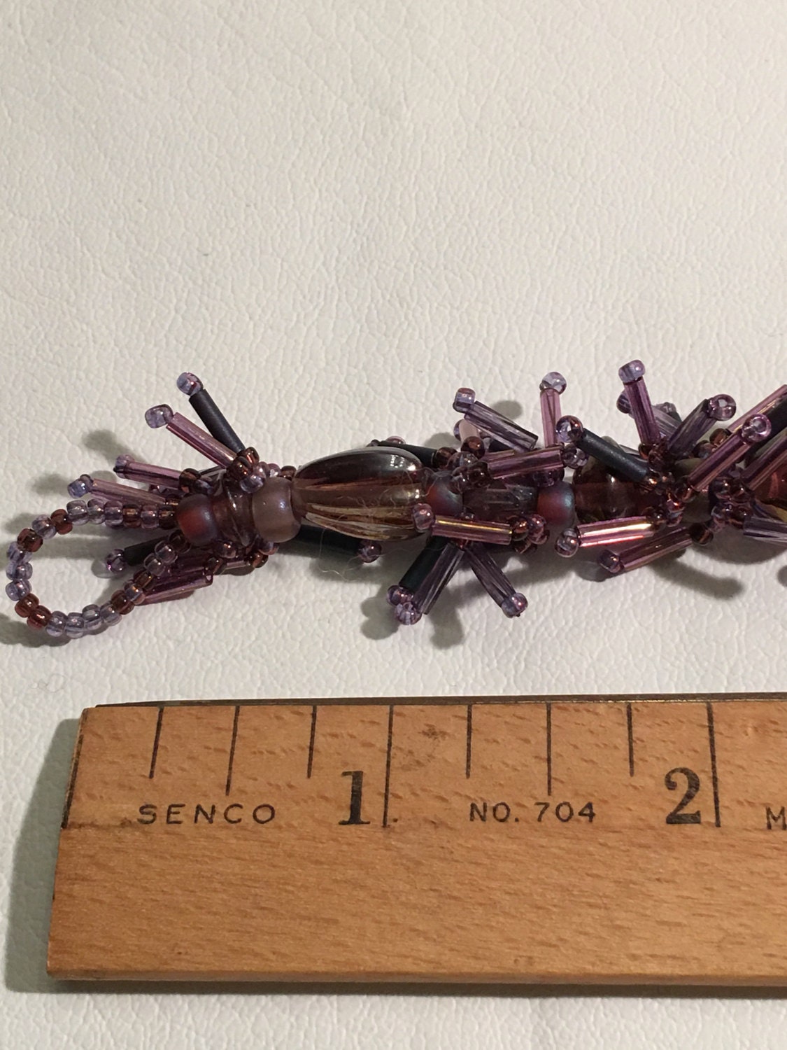 Shades of Purple Glass Spike Bracelet - Etsy