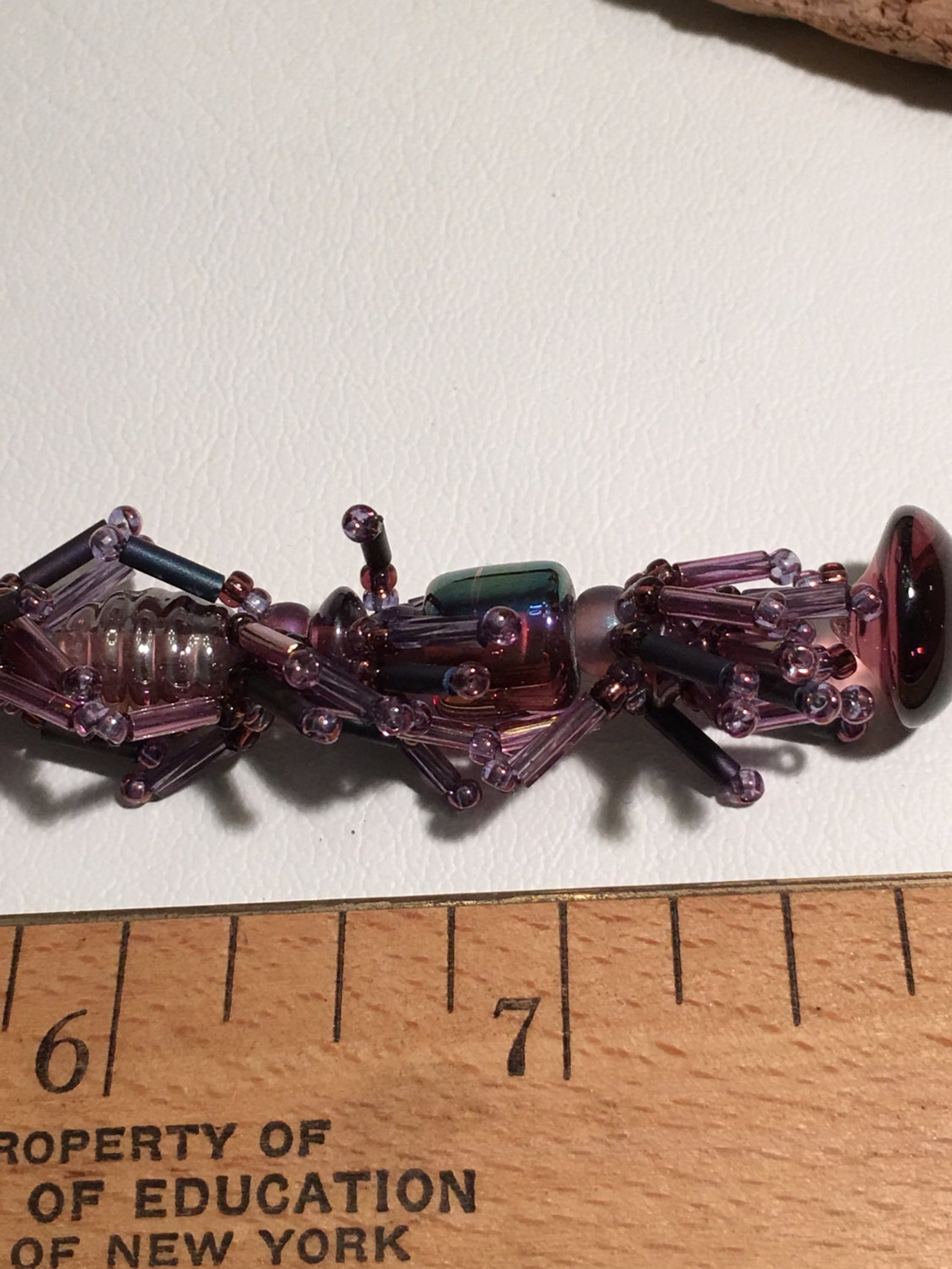 Shades of Purple Glass Spike Bracelet - Etsy