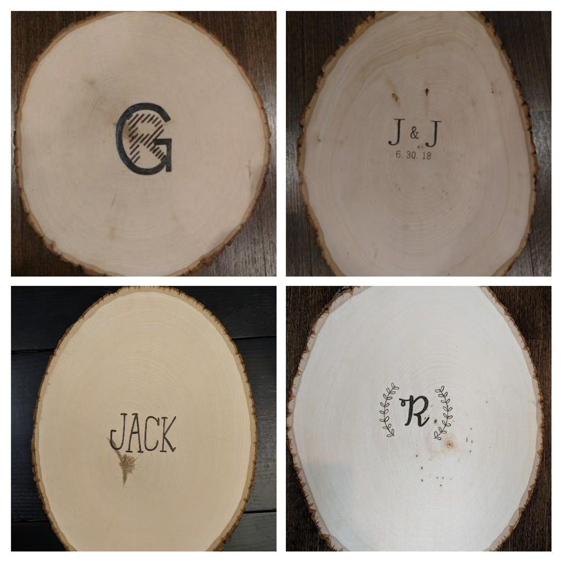 Guest Book Signing Tree Stump | Guest Log | Centerpiece | Wedding ...