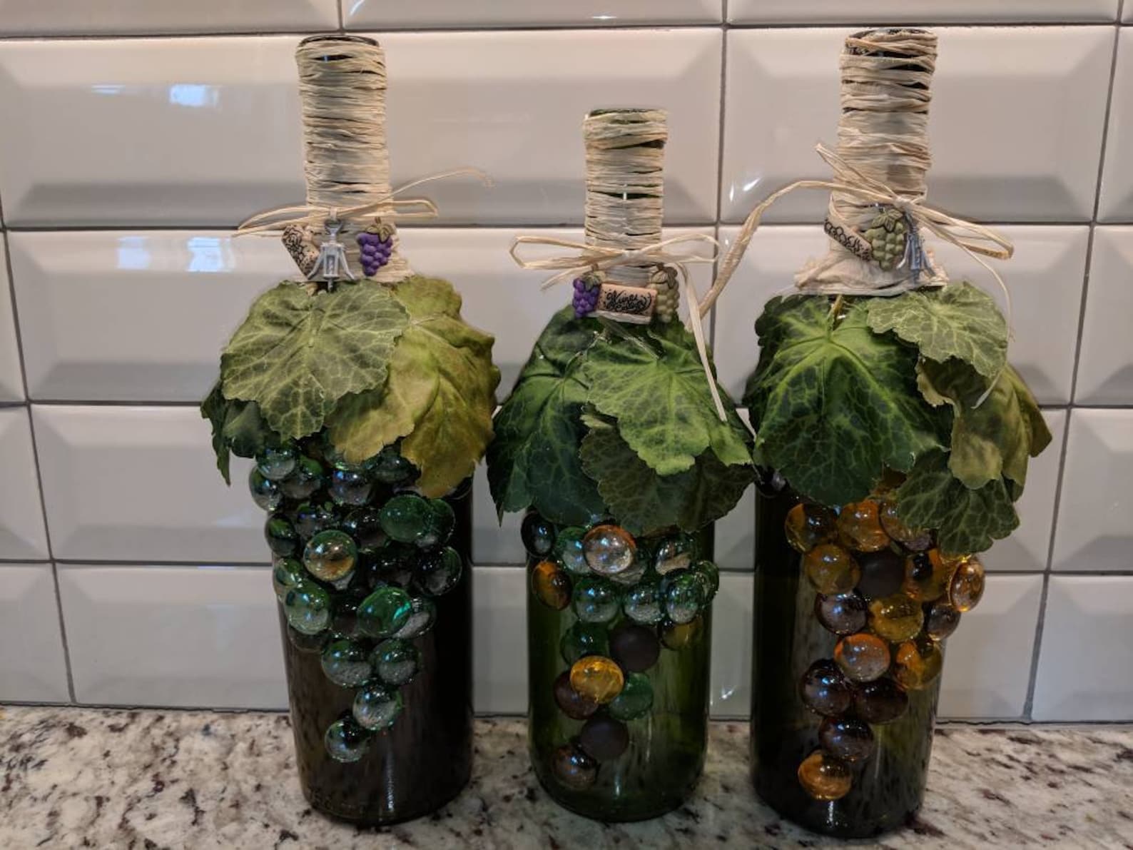 Wine Bottle Rustic Decor - Etsy