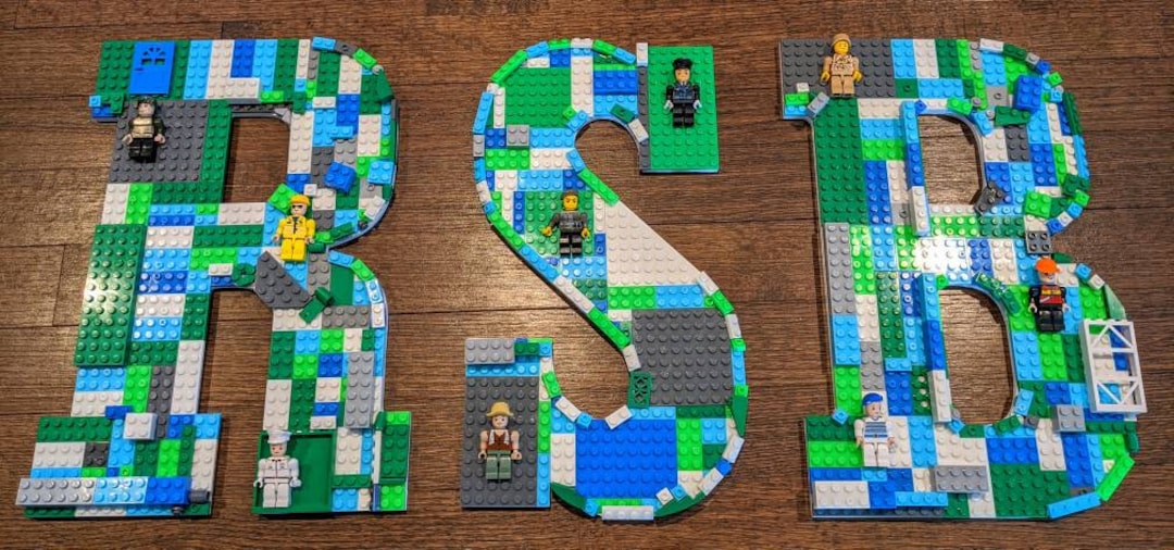 Brick | Blocks | Monogram Letter - Etsy