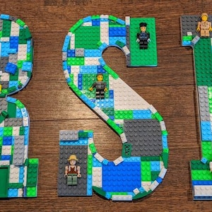 Brick | Blocks | Monogram Letter - Etsy