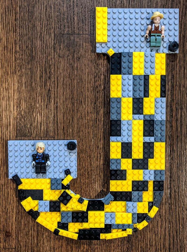 Brick Blocks Monogram Letter - Etsy