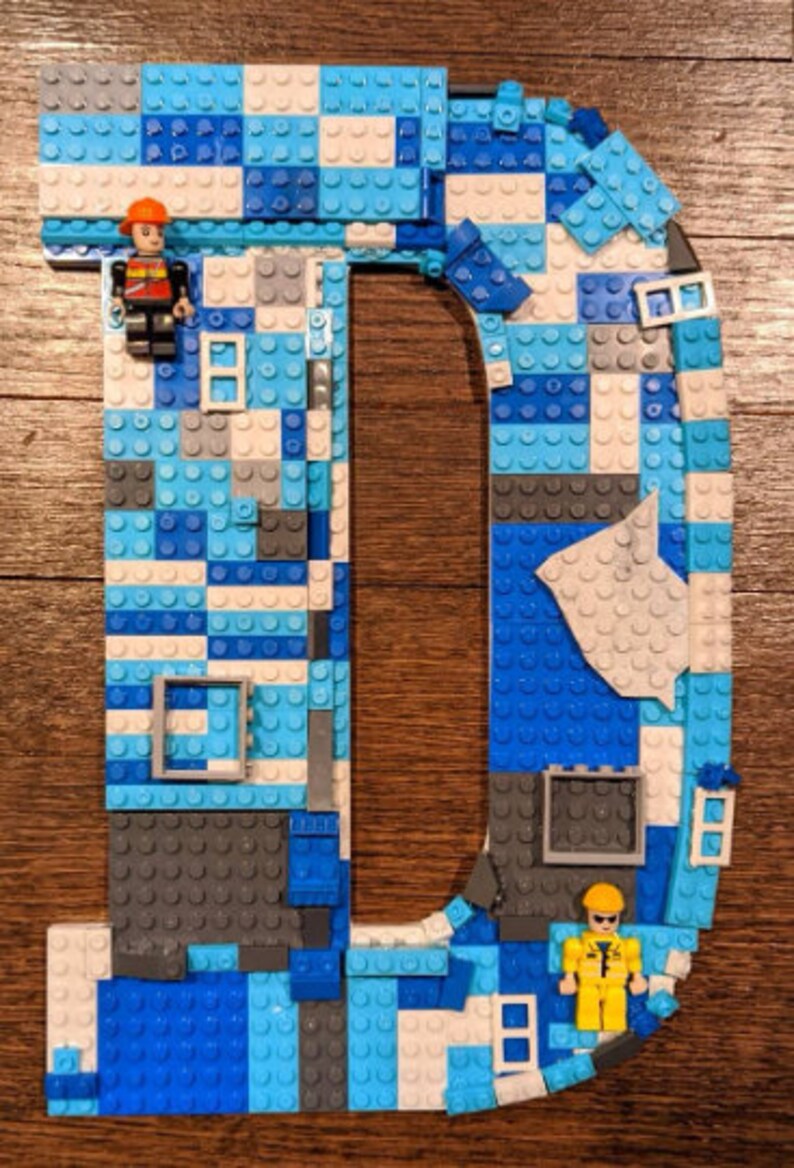 Brick Blocks Monogram Letter | Etsy