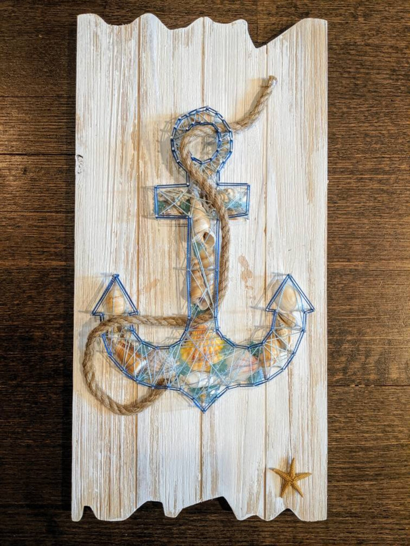 Anchor Seashell String Art - Etsy