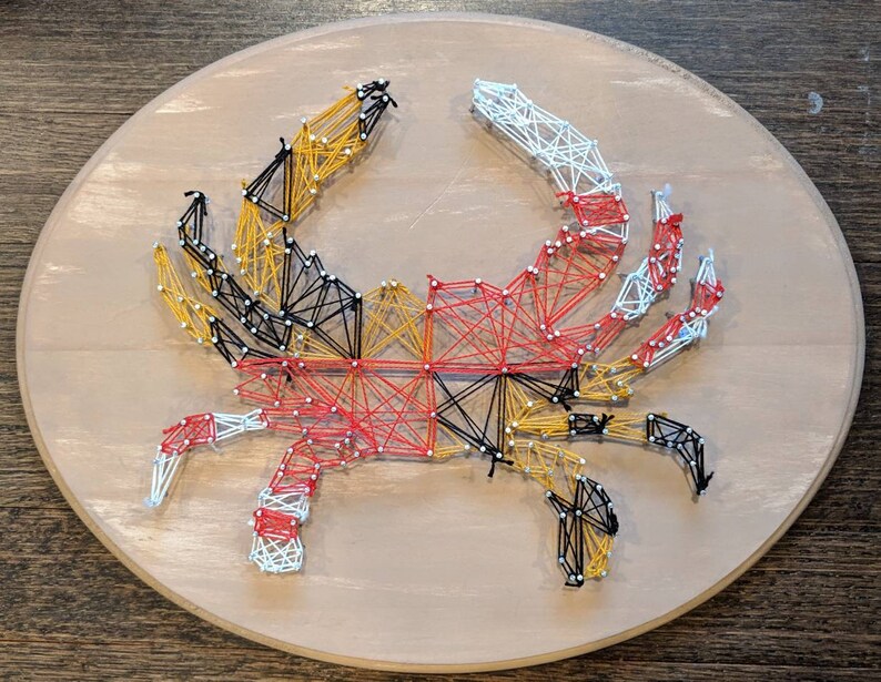 Maryland Flag Crab String Art - Etsy