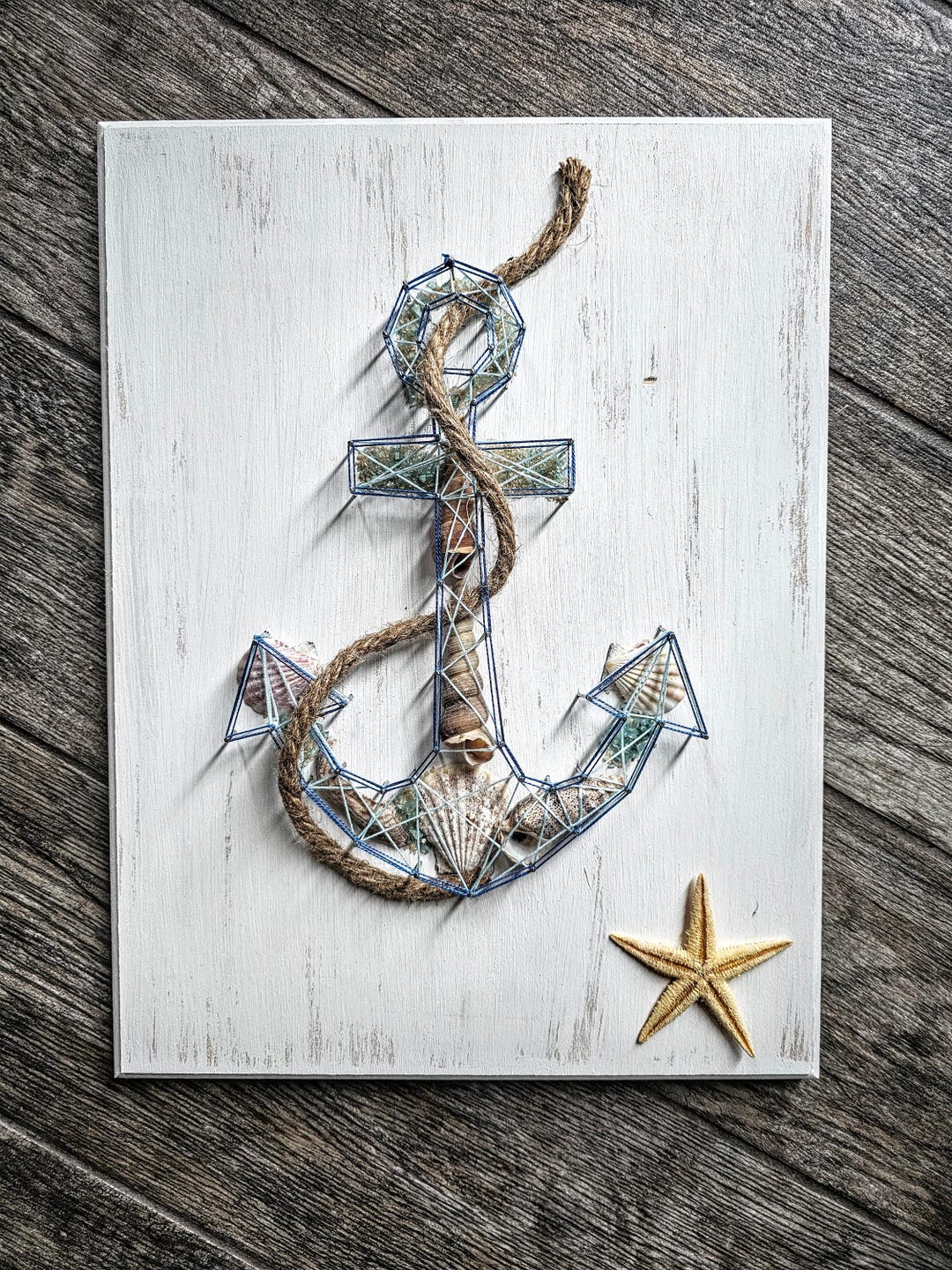 Anchor Seashell String Art - Etsy