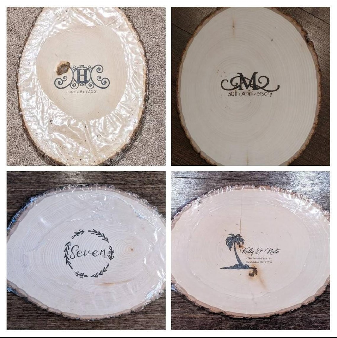 Guest Book Signing Tree Stump | Guest Log | Centerpiece | Wedding ...