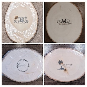 Guest Book Signing Tree Stump | Guest Log | Centerpiece | Wedding ...