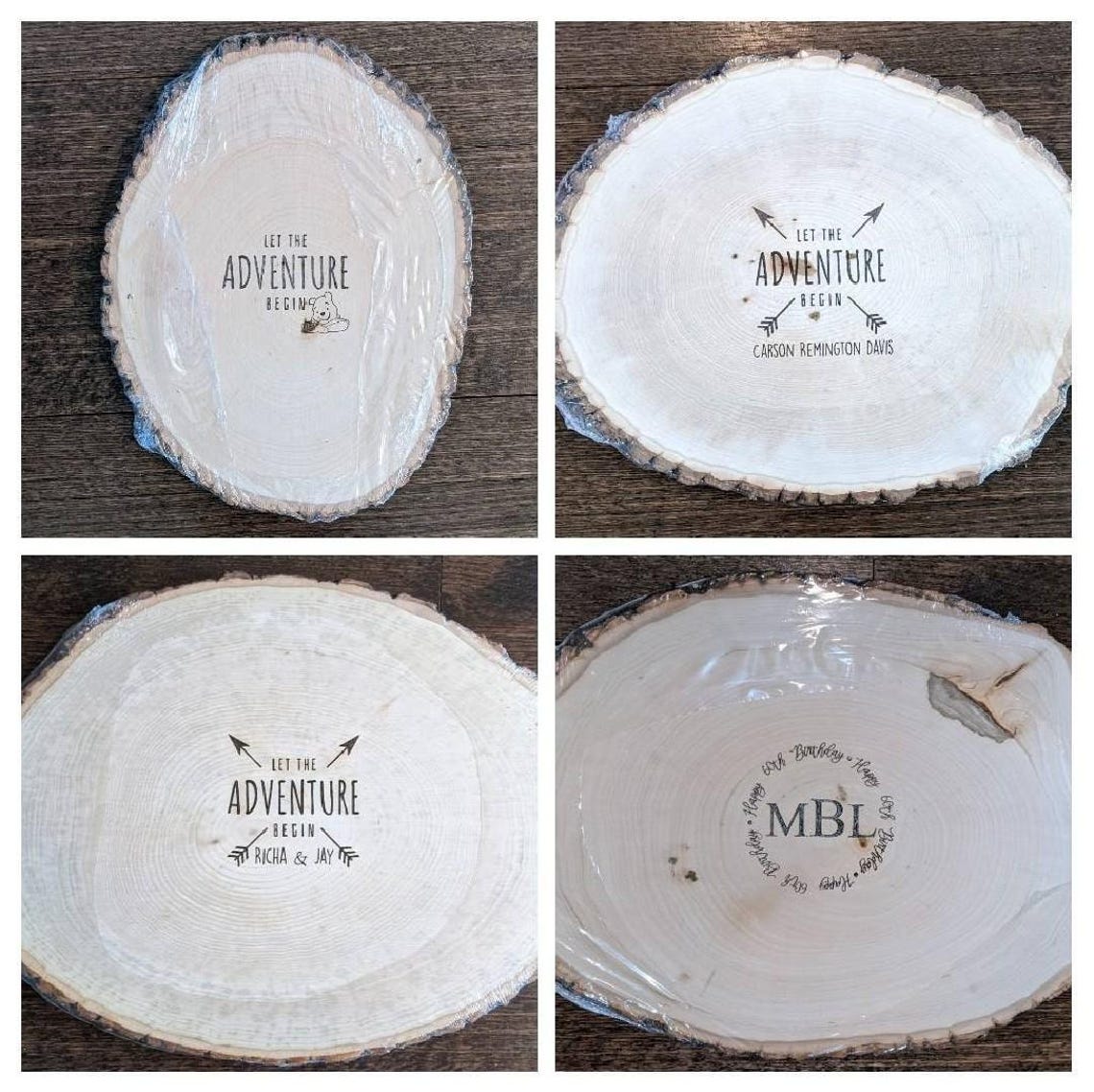 Guest Book Signing Tree Stump | Guest Log | Centerpiece | Wedding ...