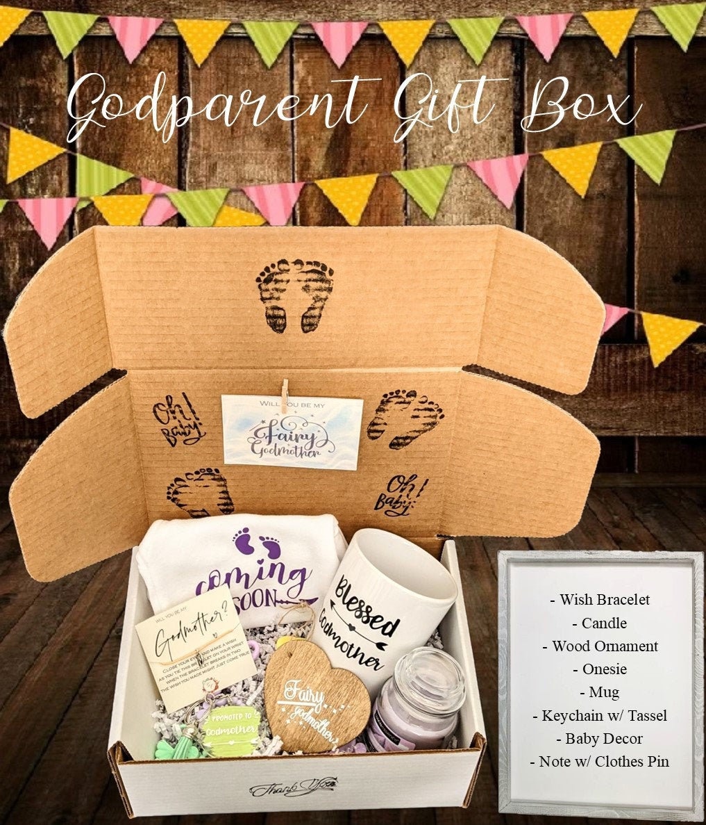 Godparent Proposal Gift Box | Pregnancy Announcement | Godmother ...