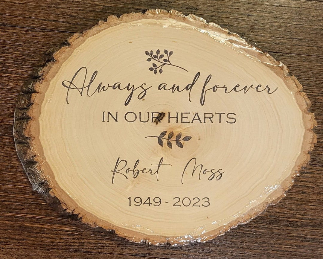 Memorial Engraved Tree Stump - Etsy
