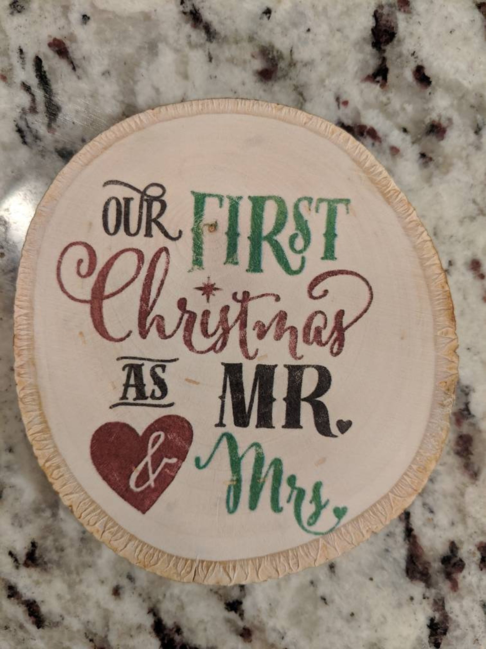 First Tree Stump Christmas Ornaments - Etsy