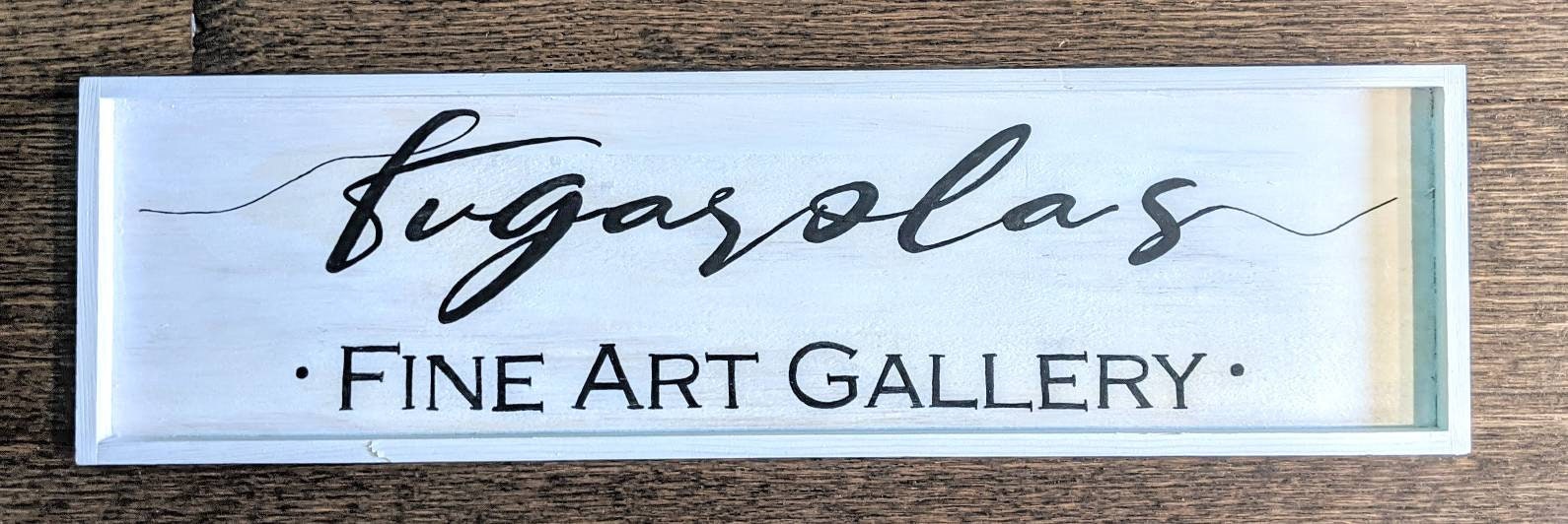 Family Name Kids Fine Art Gallery Sign | Etsy