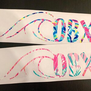 OBX Outer Banks Wave Decal Bumper Sticker - Etsy