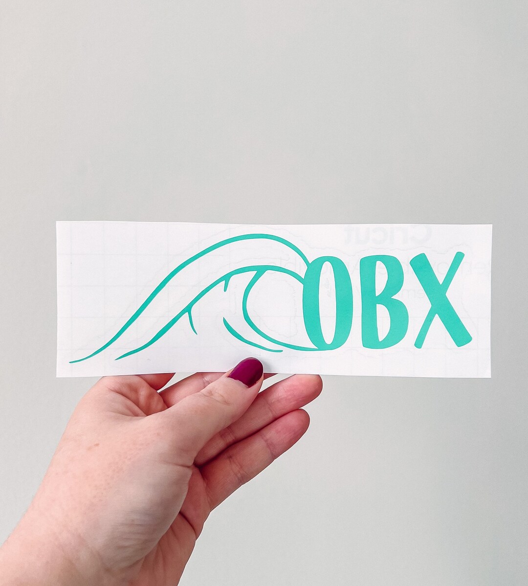 OBX Outer Banks Wave Decal Bumper Sticker - Etsy