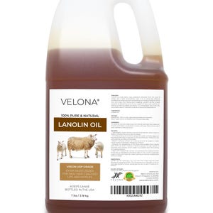 Velona Lanolin Oil USP Grade 7 Lb | 100% Pure and Natural Carrier Oil ...