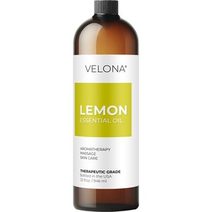 Lemon Essential Oil by Velona 0.5 Oz - 32 Oz | Therapeutic Grade for ...