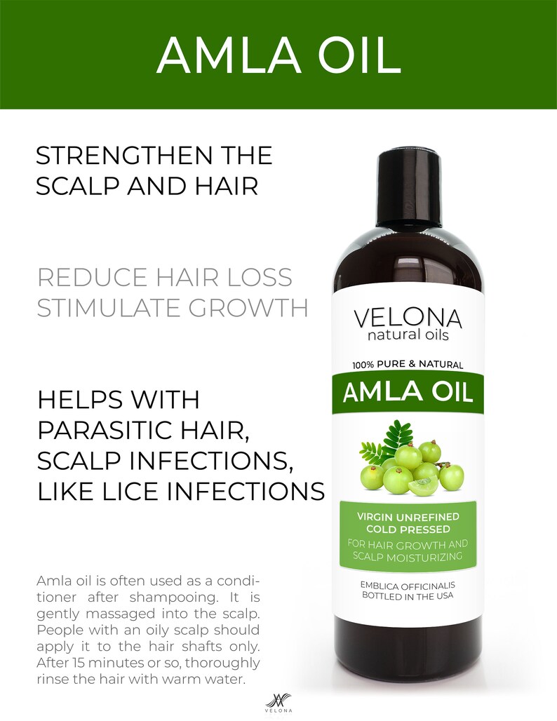 Amla Oil by Velona 2 oz 7 lb 100% Pure and Natural Carrier | Etsy
