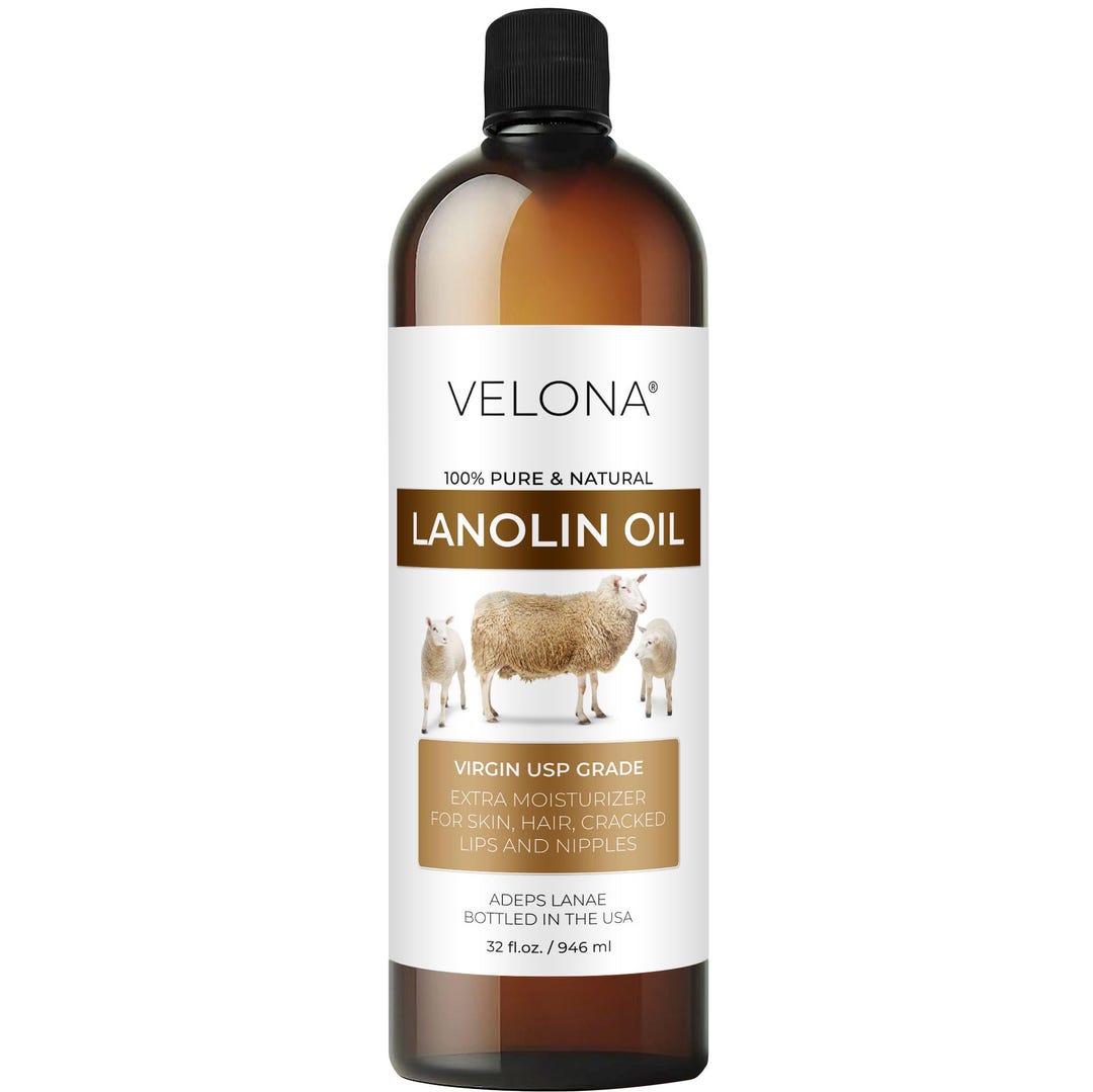 Velona Lanolin Oil USP Grade 32 Fl Oz | 100% Pure and Natural Carrier ...