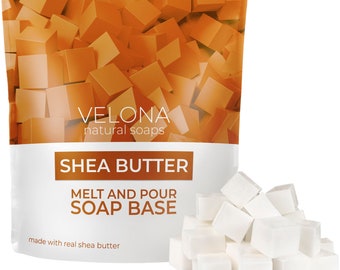 SHEA BUTTER SOAP Melt and Pour Base 100% All Natural Vegan No Sulfate ...