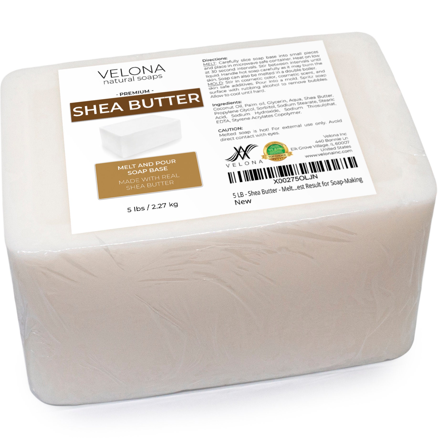 Shea Butter Melt And Pour Soap Base By Velona Sls Sles Etsy