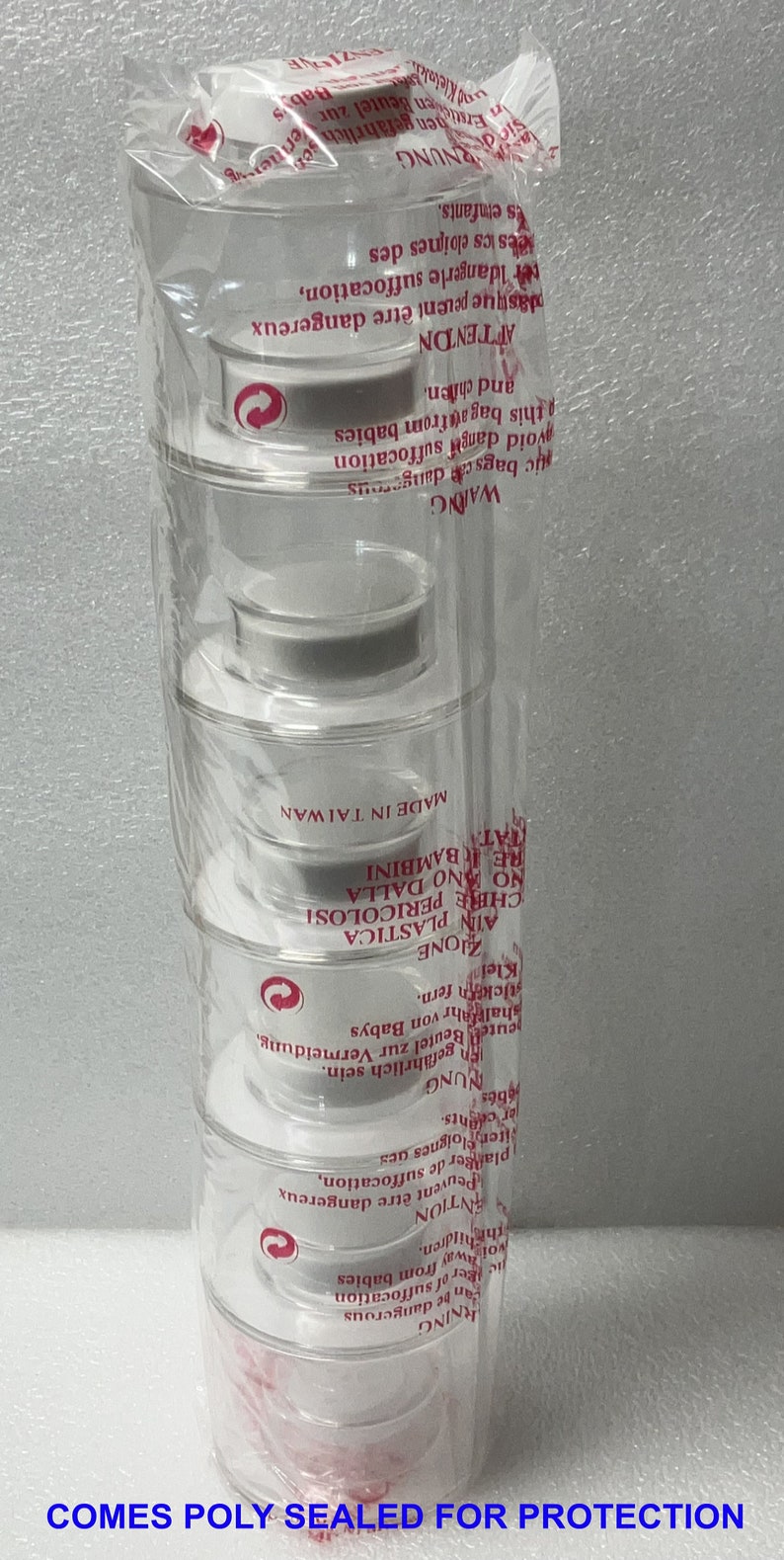 Self-stacking Spice Bottle Rack Tower (clear Acrylic) - Etsy