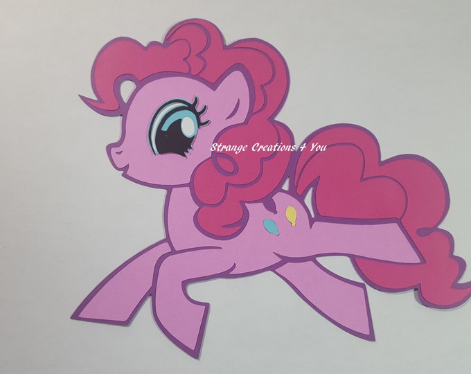 My Little Pony, Pinkie Pie, Die Cut, Paper Piecing - Etsy
