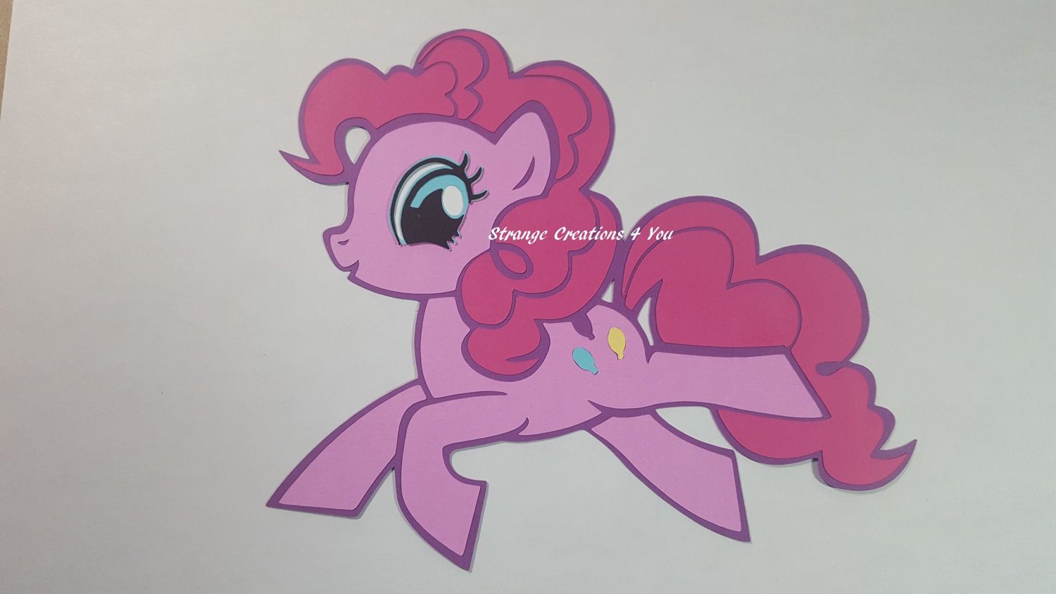 My Little Pony Pinkie Pie Die Cut Paper Piecing | Etsy