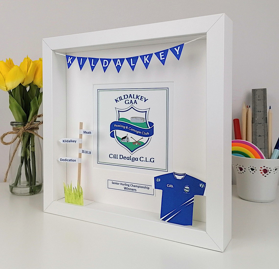 Gaelic Football Personalised Art GAA Fan Framed Gift Custom - Etsy