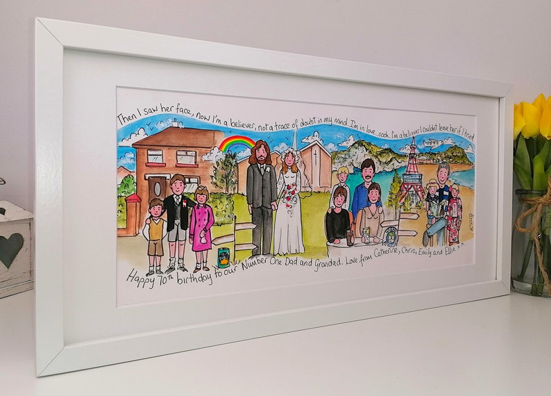 Mum's Personalised 70th 60th Birthday Timeline - Etsy UK