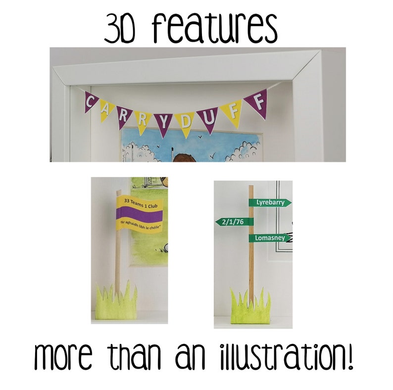 GAA Children's Personalised Illustration Hurling & - Etsy UK