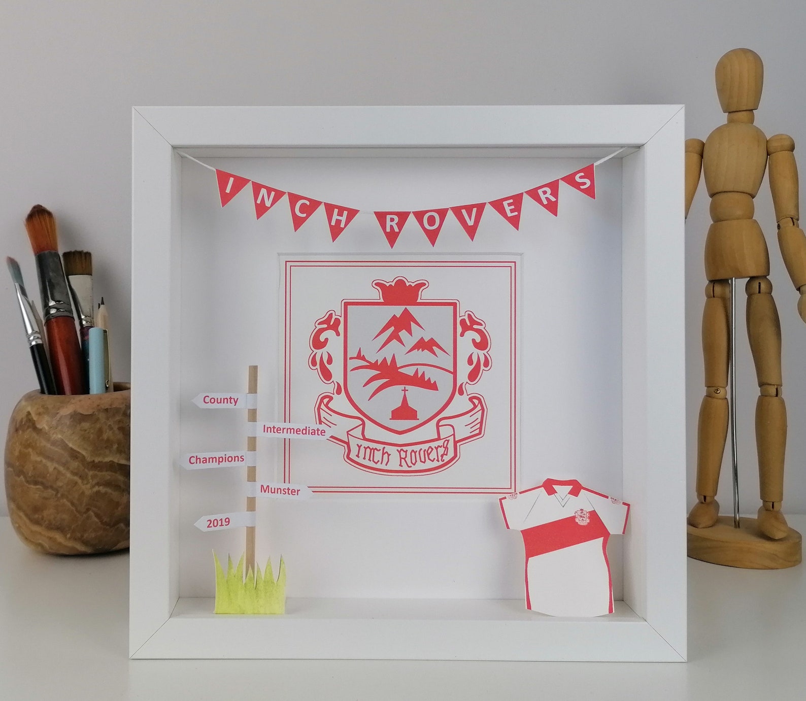 Gaelic Football Personalised Art GAA Fan Framed Gift Custom - Etsy