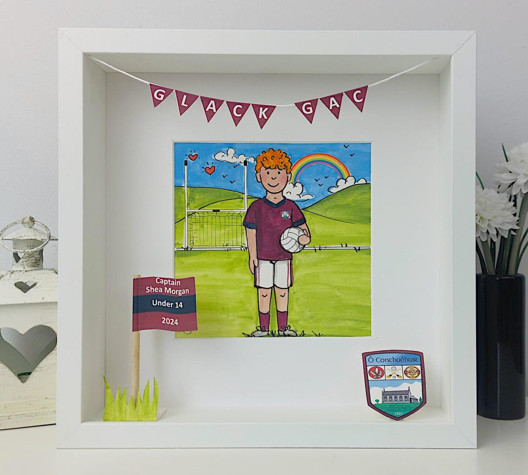 Grandson GAA Birthday Personalised Illustration - Hurling & Gaelic ...