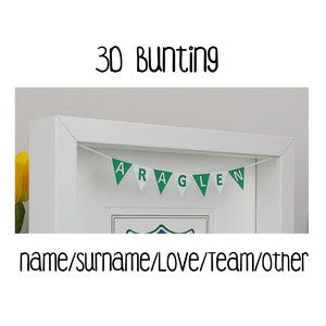 Gaelic Football Personalised Art GAA Fan Framed Gift, Custom County or ...