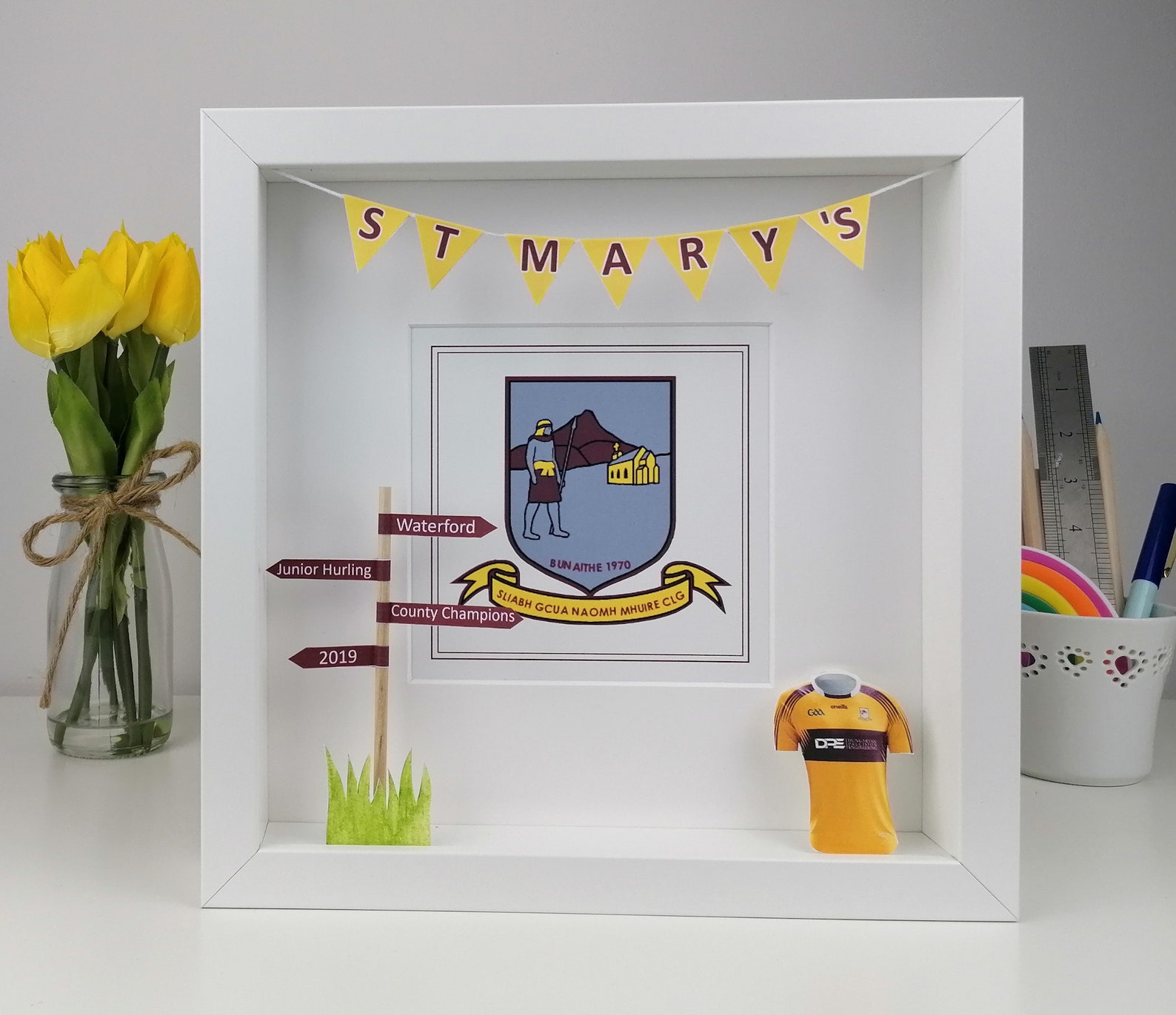 Gaelic Football Personalised Art GAA Fan Framed Gift Custom - Etsy