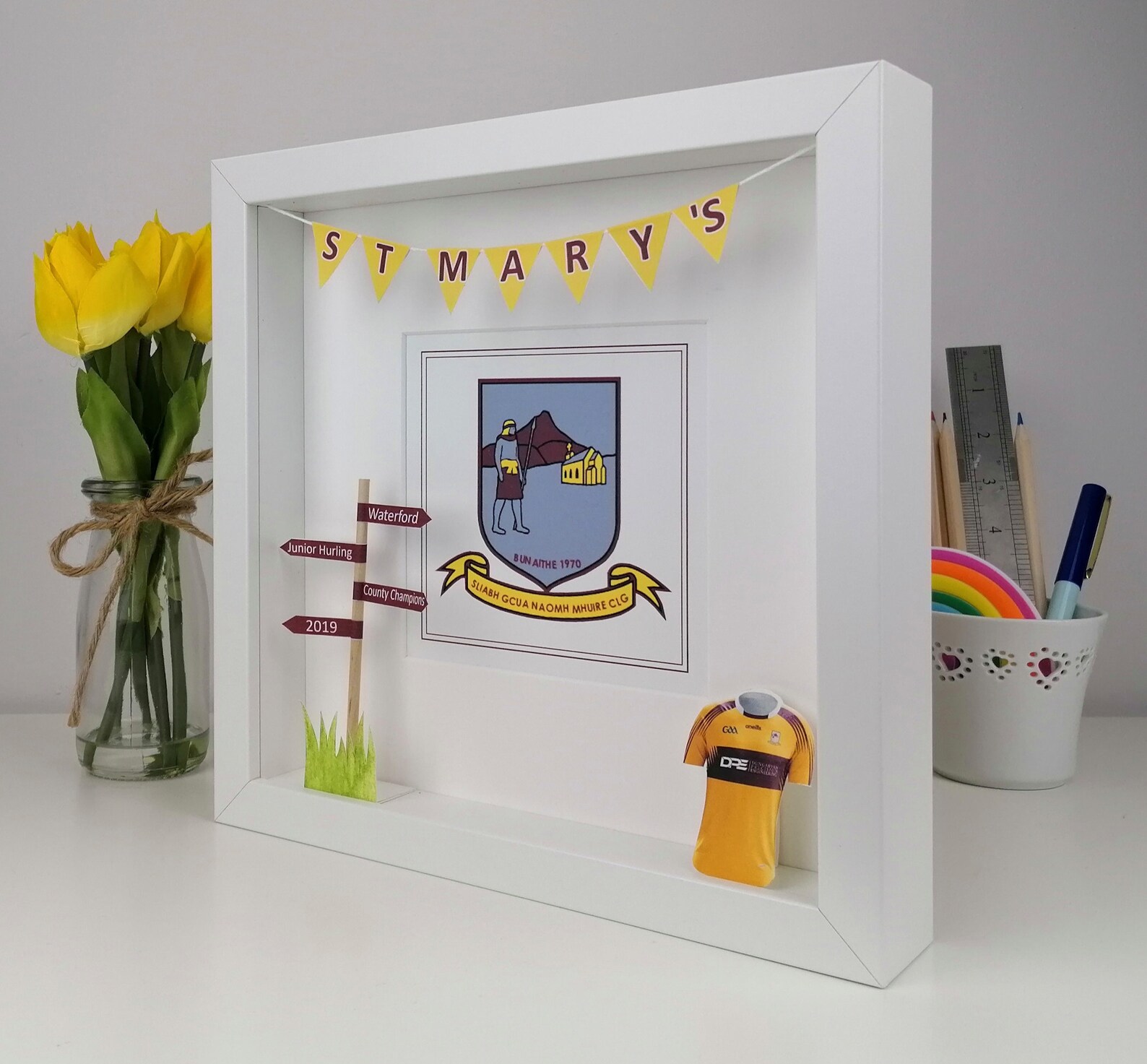 Gaelic Football Personalised Art GAA Fan Framed Gift Custom - Etsy