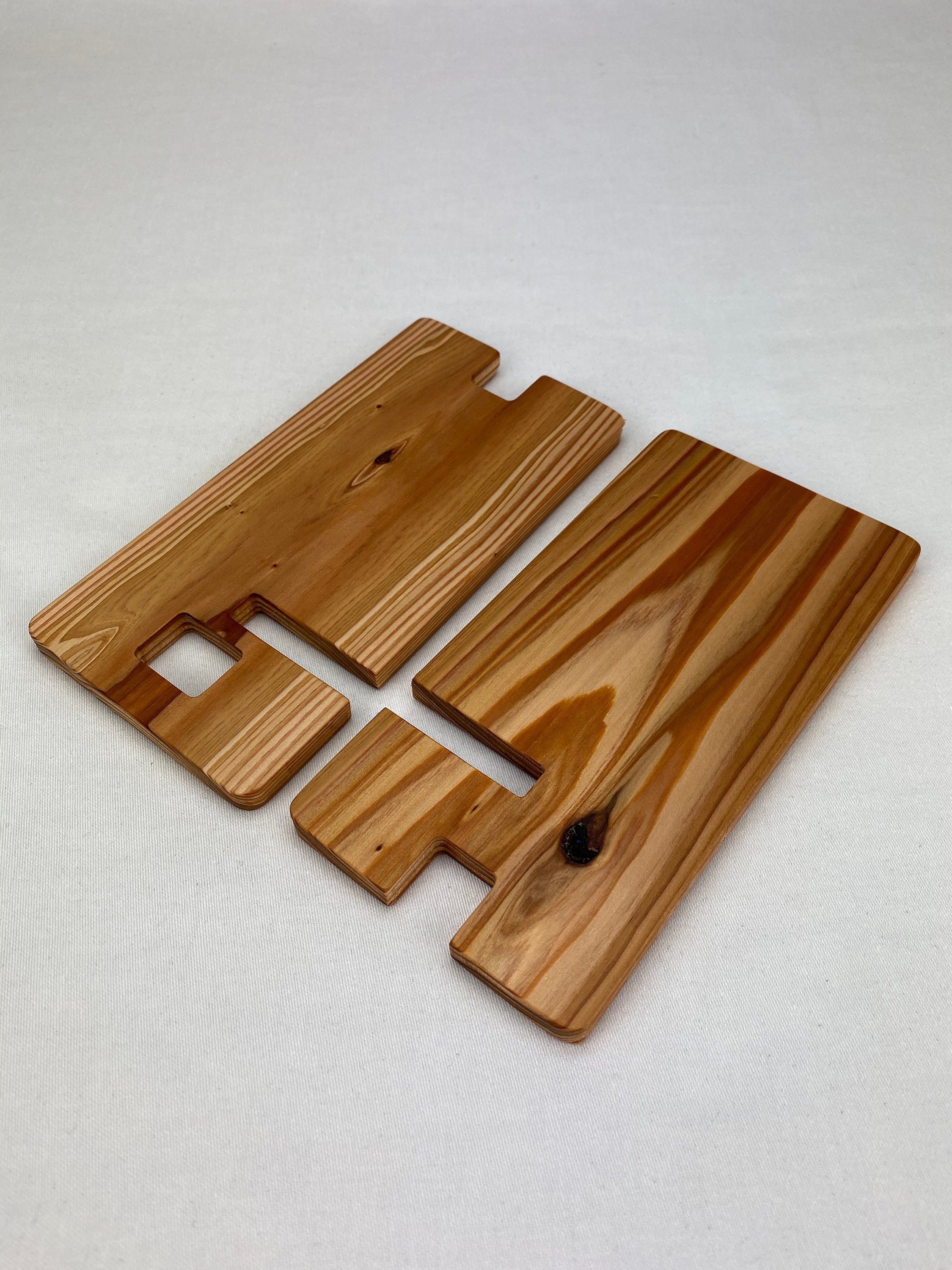 Solid handmade cedar wooden phone display holder | Etsy