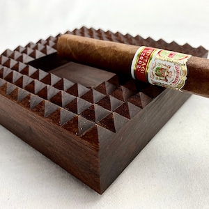 Handmade Solid Walnut Wooden Pyramid Cigar Ashtray - Etsy