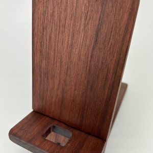Wooden Walnut Phone Stand - Etsy