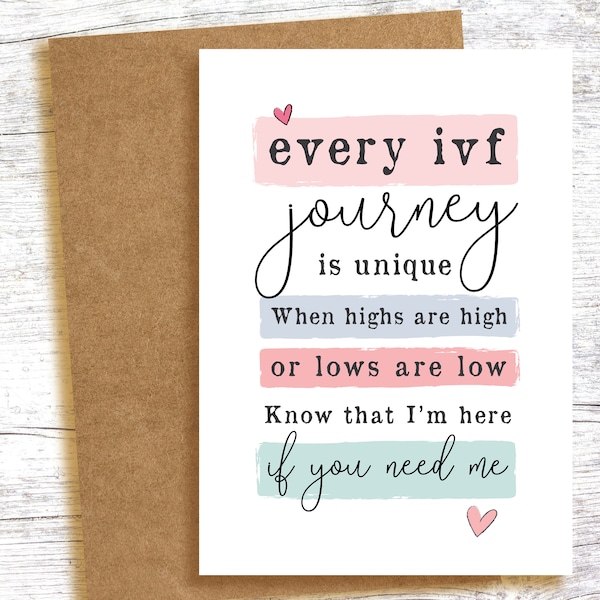 Ivf Support Card - Etsy